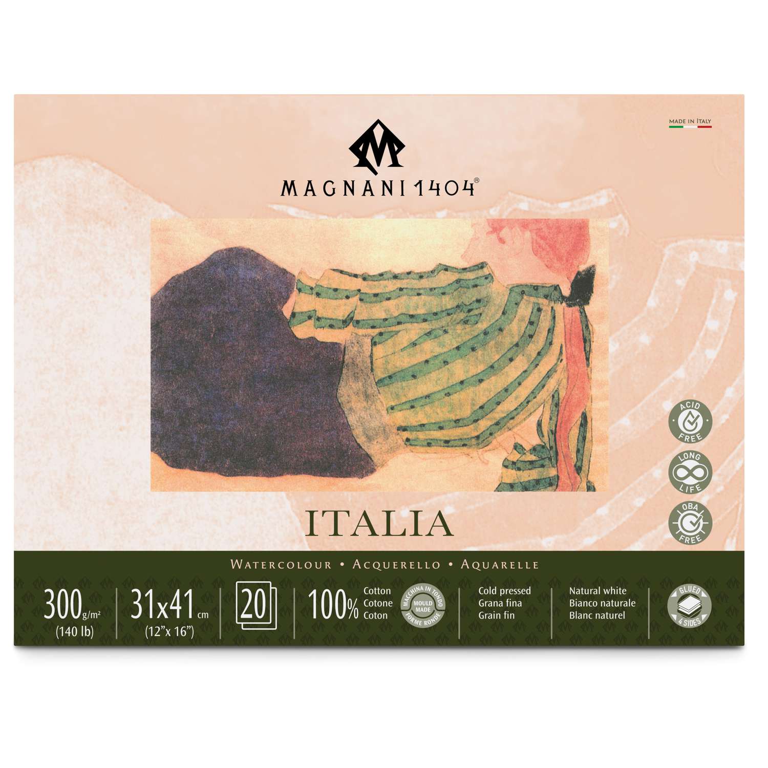 MAGNANI 1404® | ITALIA watercolour paper — fine grain | 50,000+ Art ...
