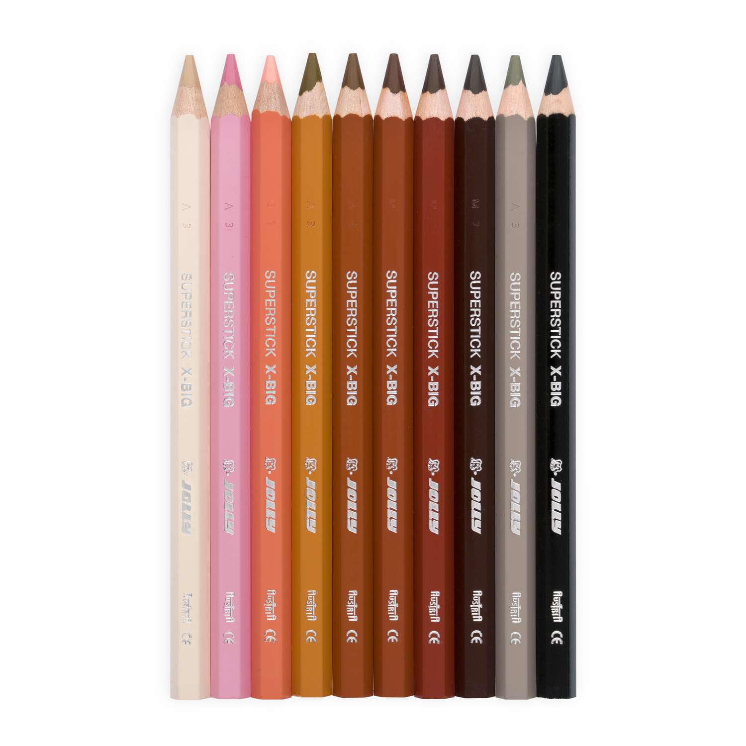 JOLLY | X-BIG Skin Tones Set — 10 colouring pencils | 50,000+ Art ...