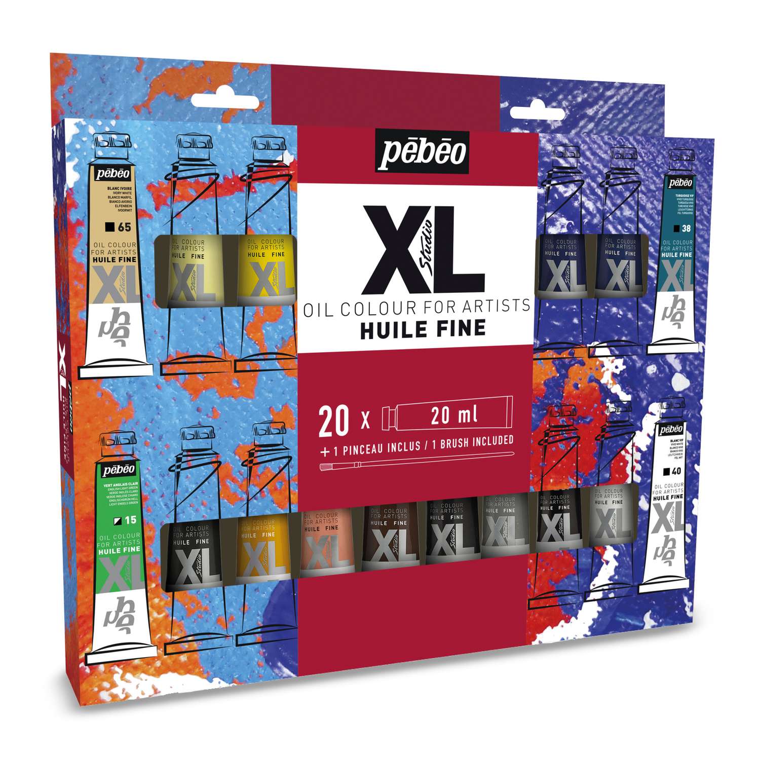 pébéo | Studio XL OIL COLOUR sets — 20 ml tubes + brush | 50,000+ Art ...