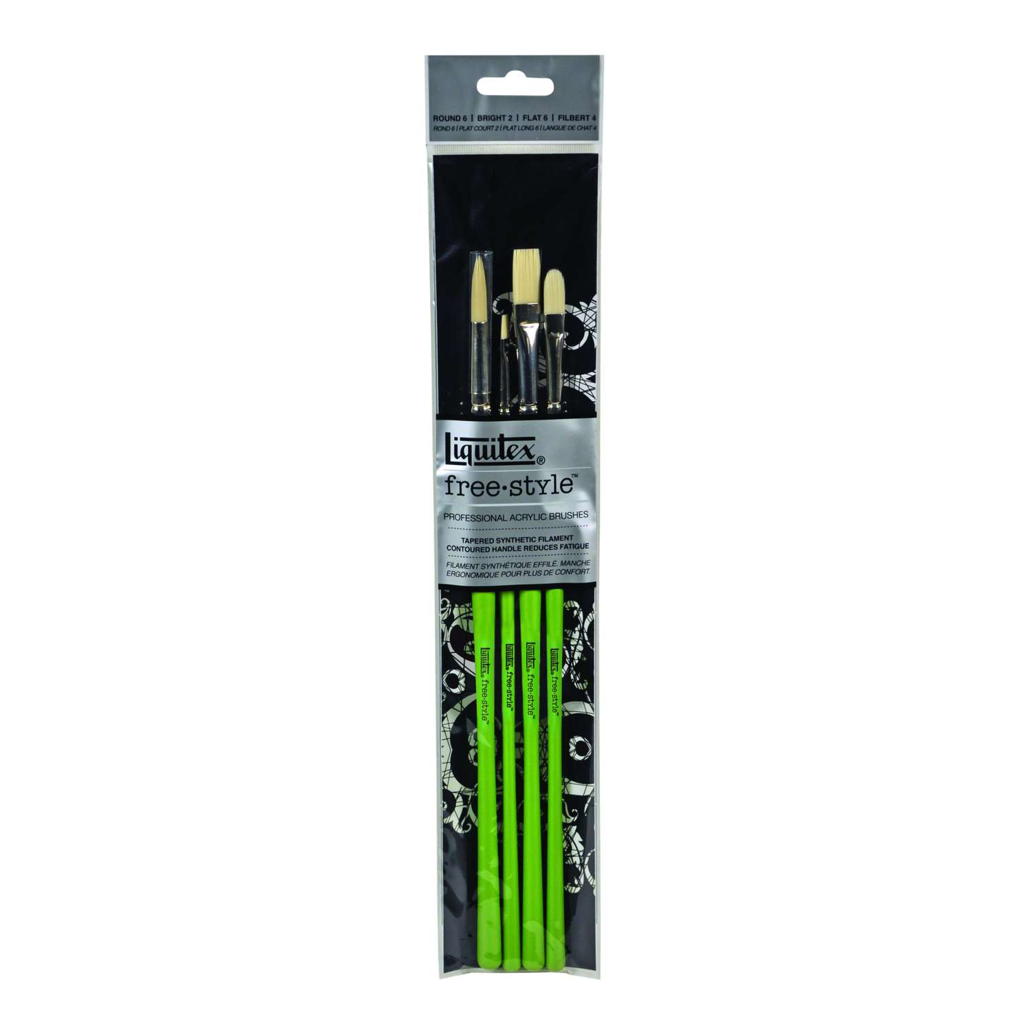 Liquitex® | free-style™ Synthetic brush set — 4 brushes | 50,000+ Art ...